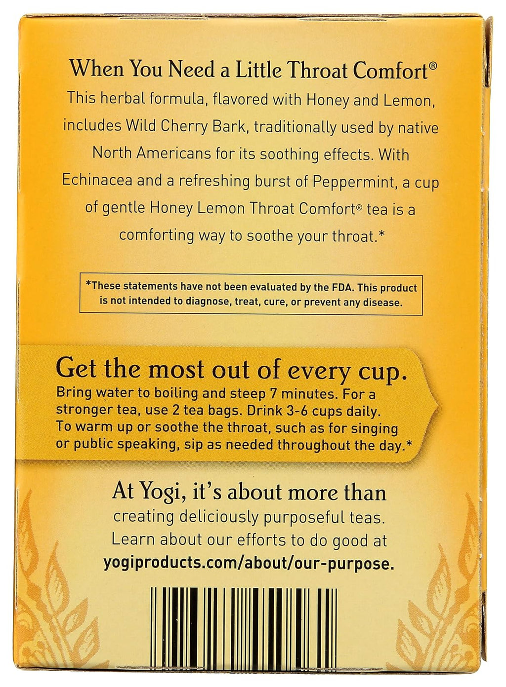 soothing chamomile tea for throat
