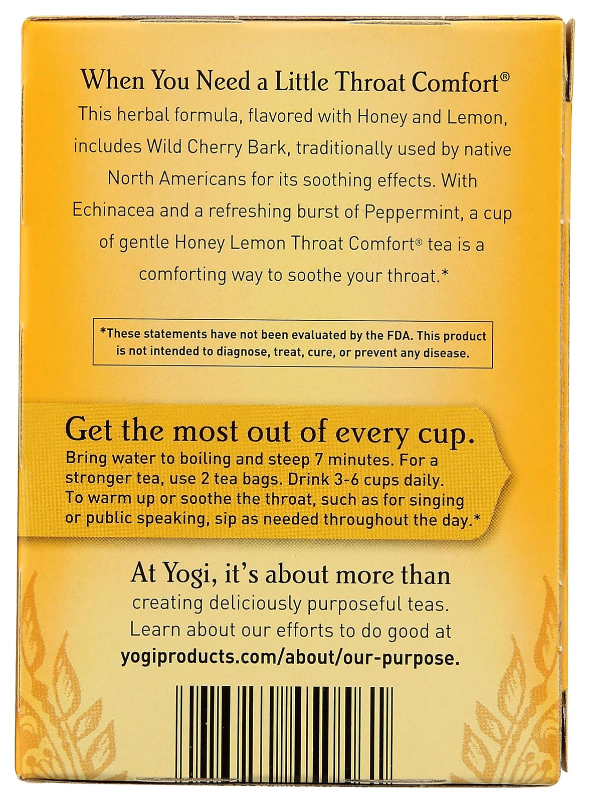 soothing chamomile tea for throat