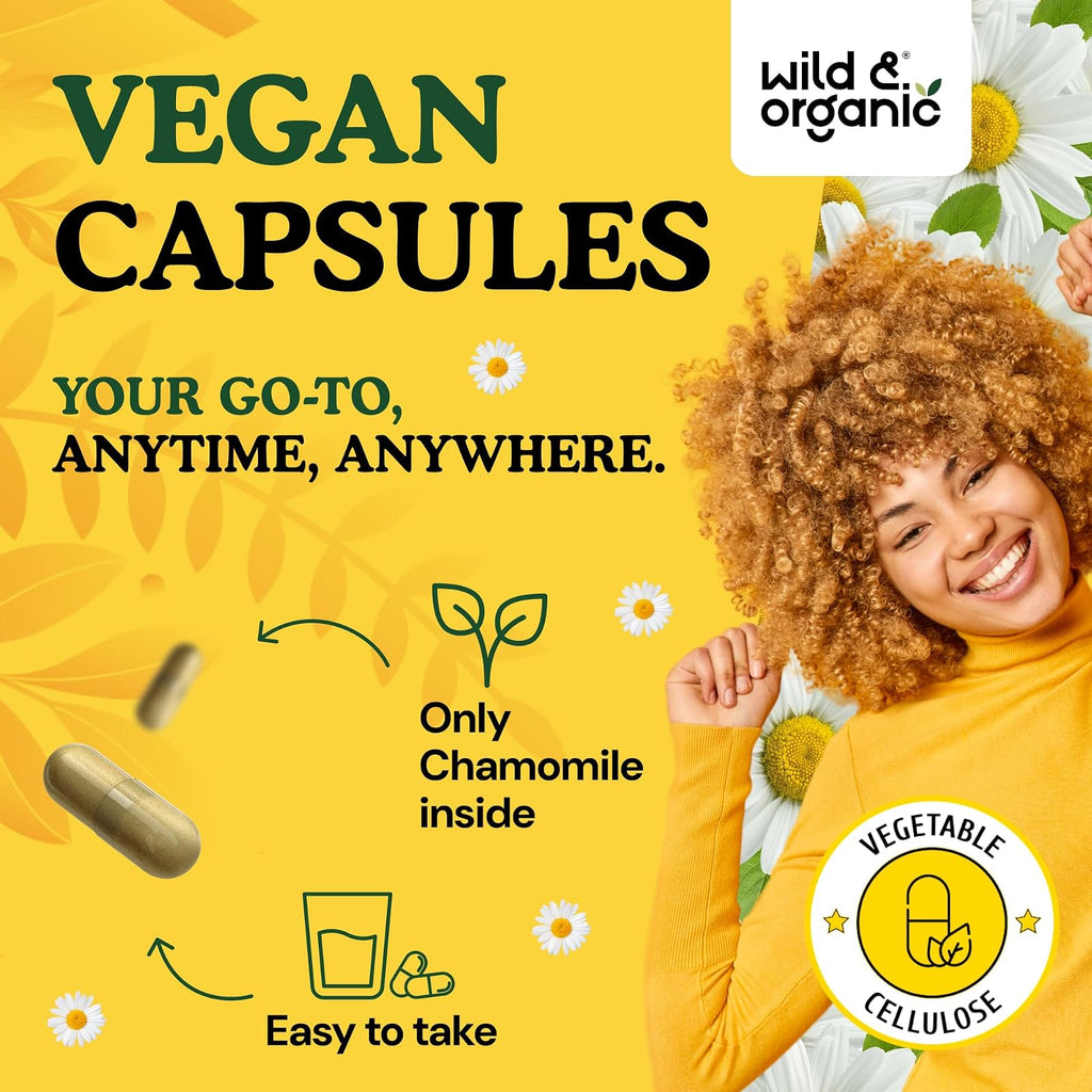 soothing chamomile tea supplement