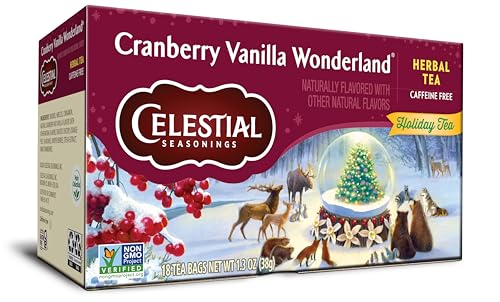 soothing chamomile tea with cranberry