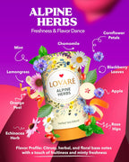 soothing chamomile tea with herbs