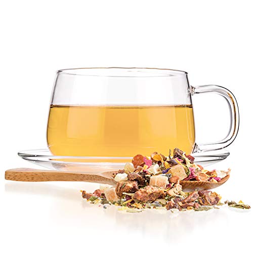 Soothing chamomile tea with lavender