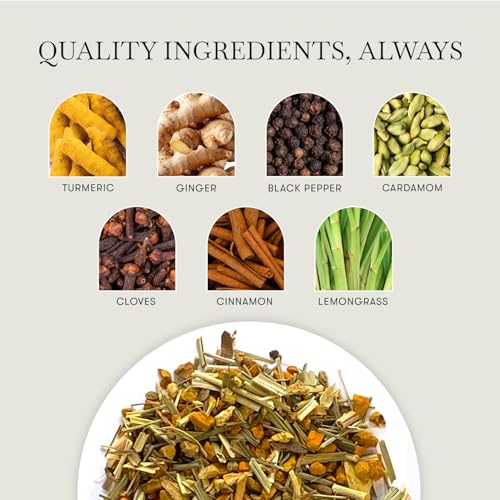 soothing chamomile tea with turmeric