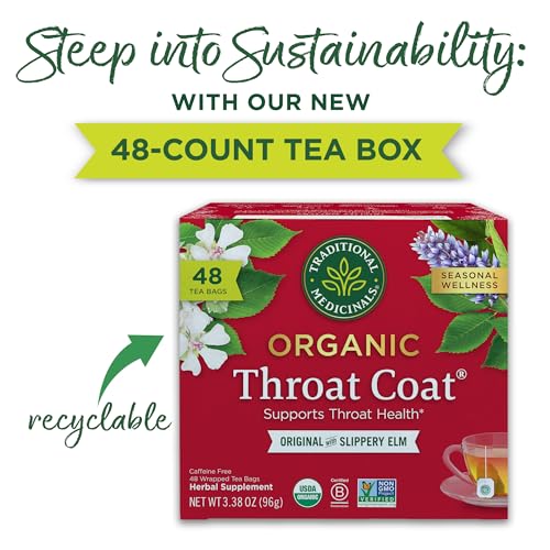 soothing chamomile throat coat tea bags