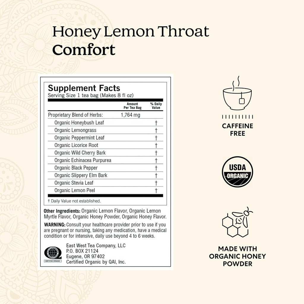 Soothing chamomile throat tea