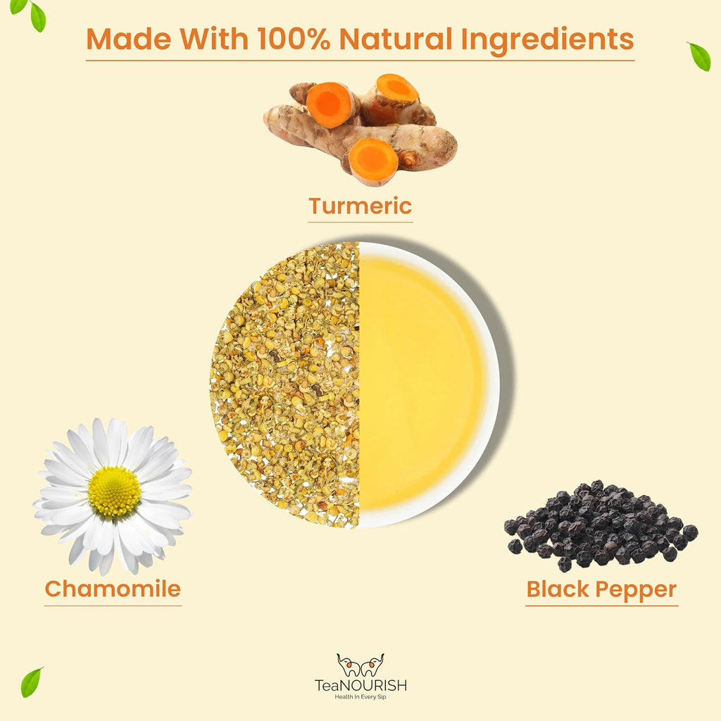 Soothing chamomile turmeric tea blend