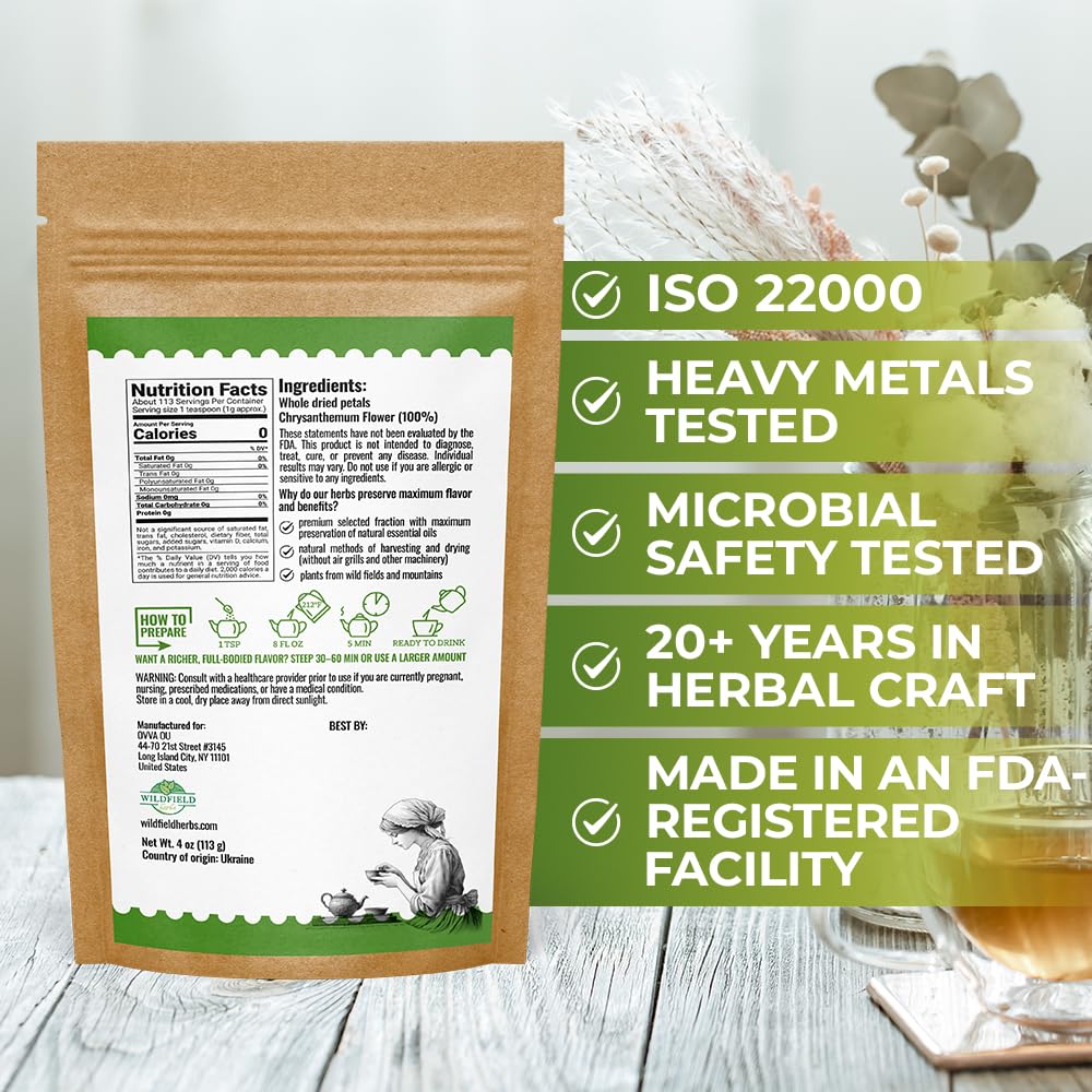 soothing chrysanthemum flower tea blend