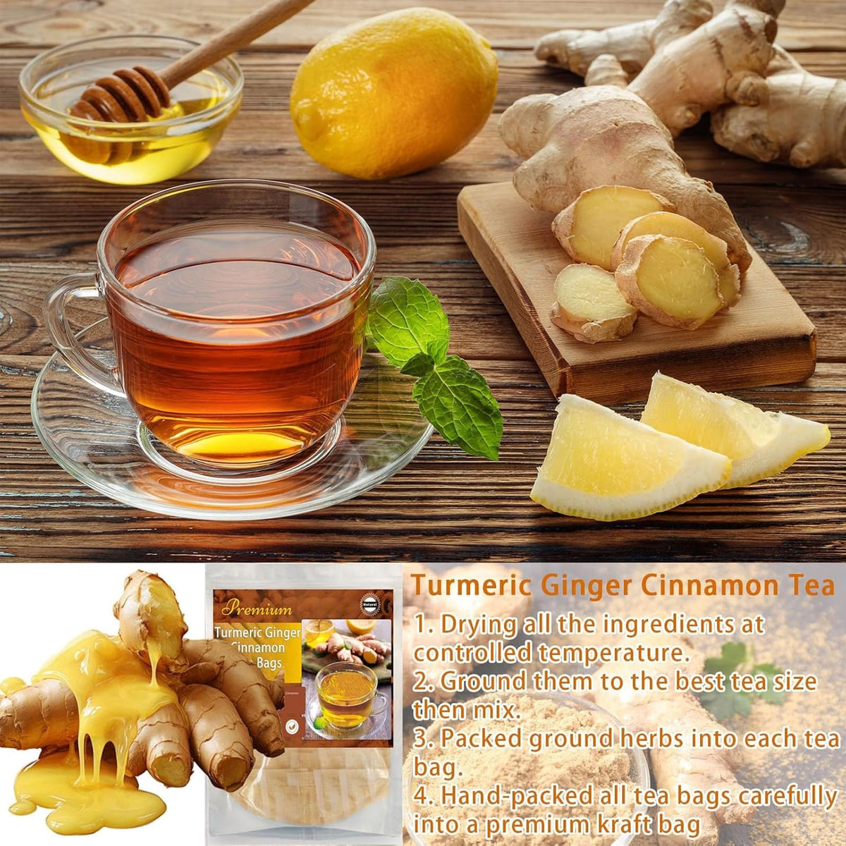 soothing cinnamon herbal tea bags