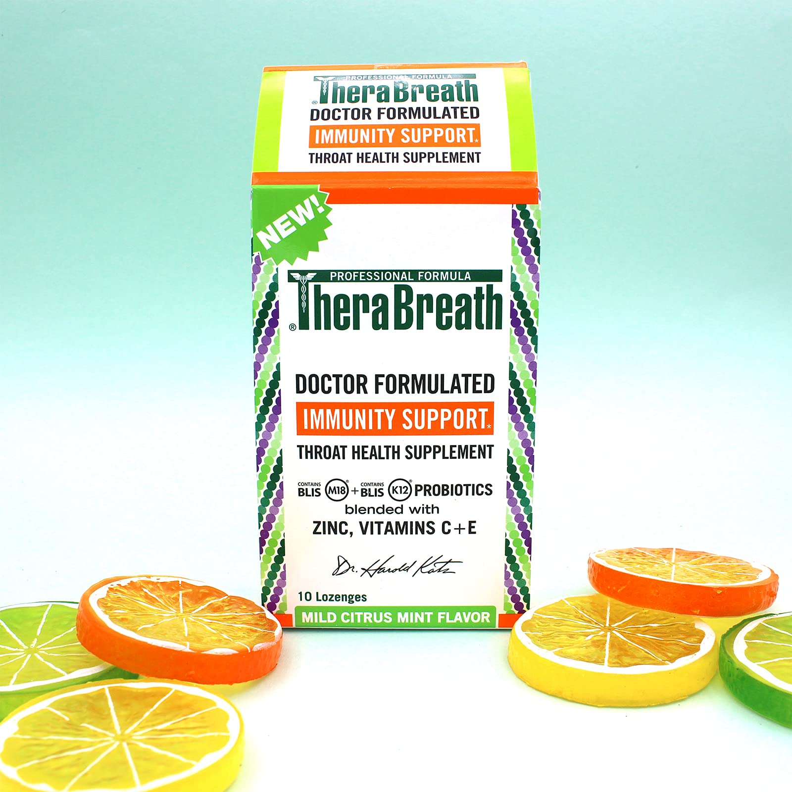 soothing citrus mint throat relief