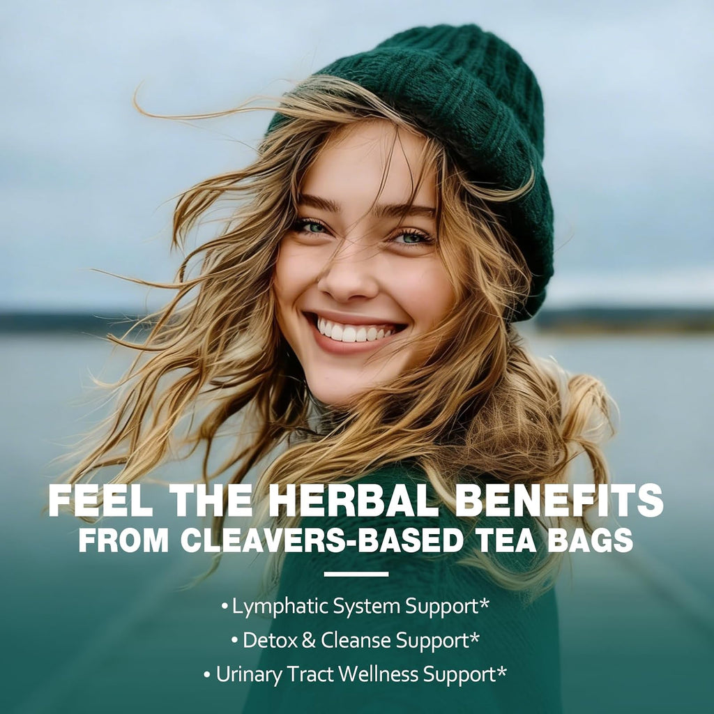 soothing cleavers herb tea bags
