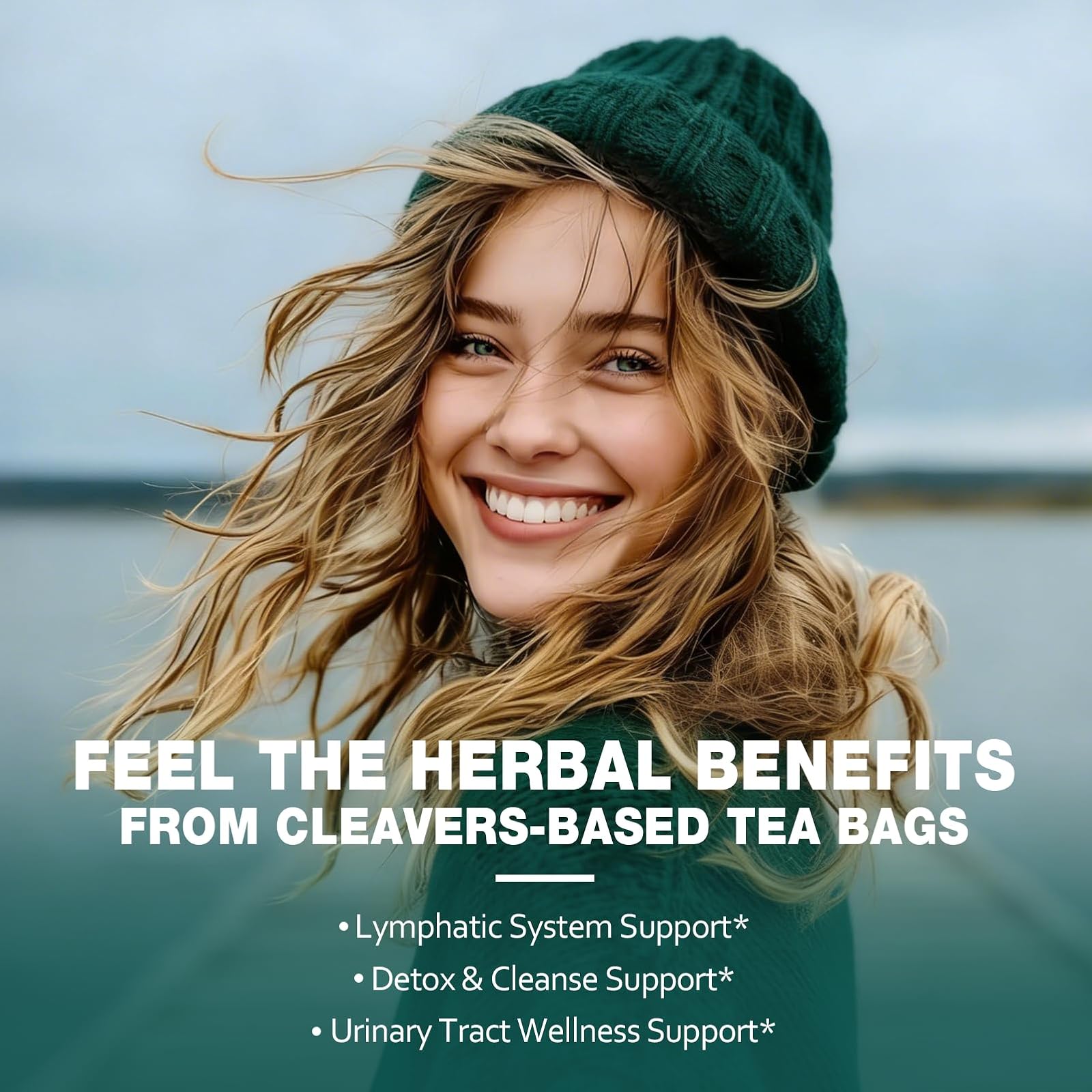 soothing cleavers herb tea bags