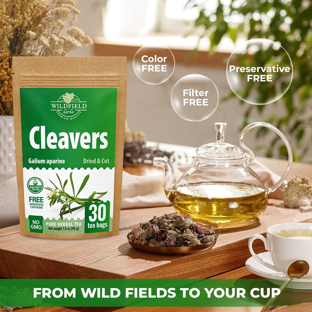 soothing cleavers herbal tea blend