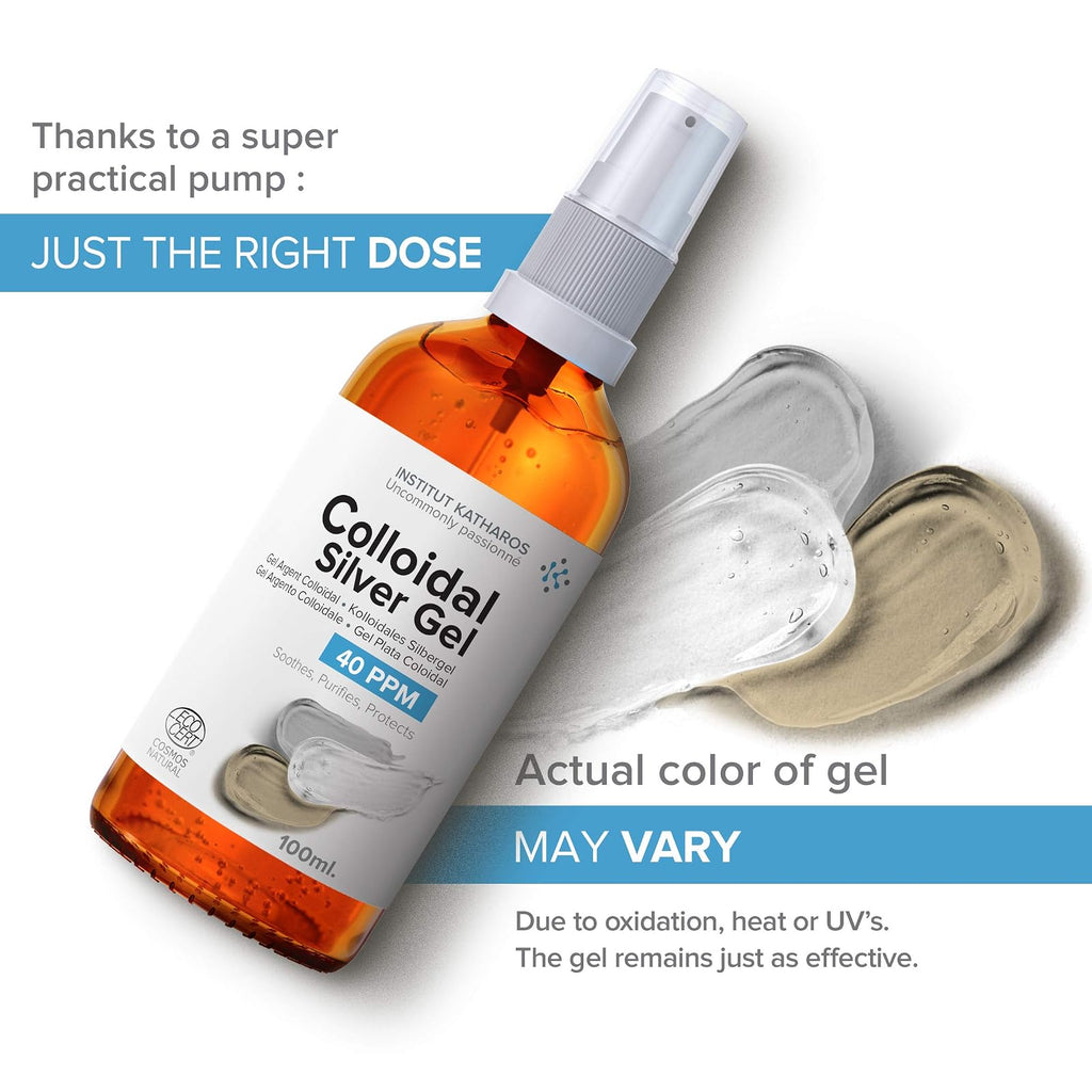 soothing colloidal silver gel application