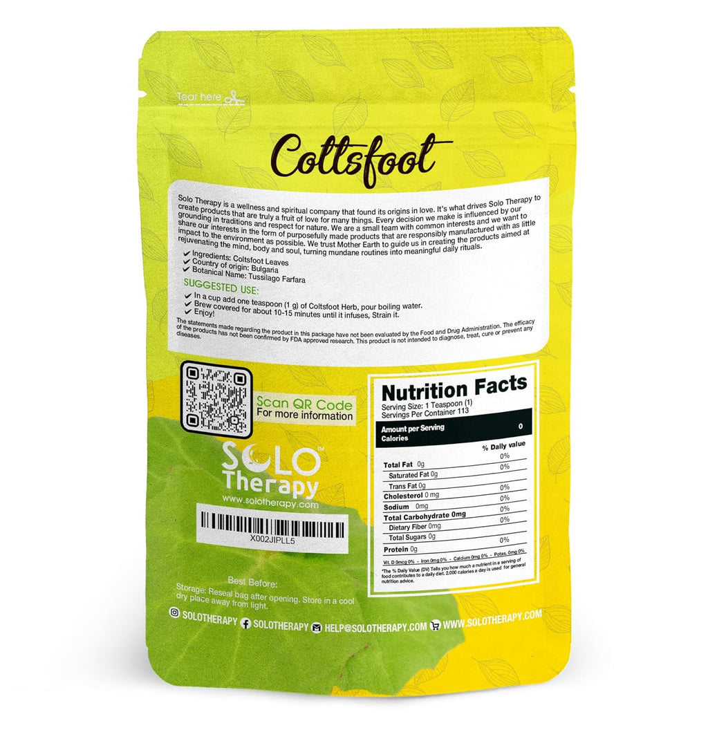 soothing coltsfoot tea for relaxation