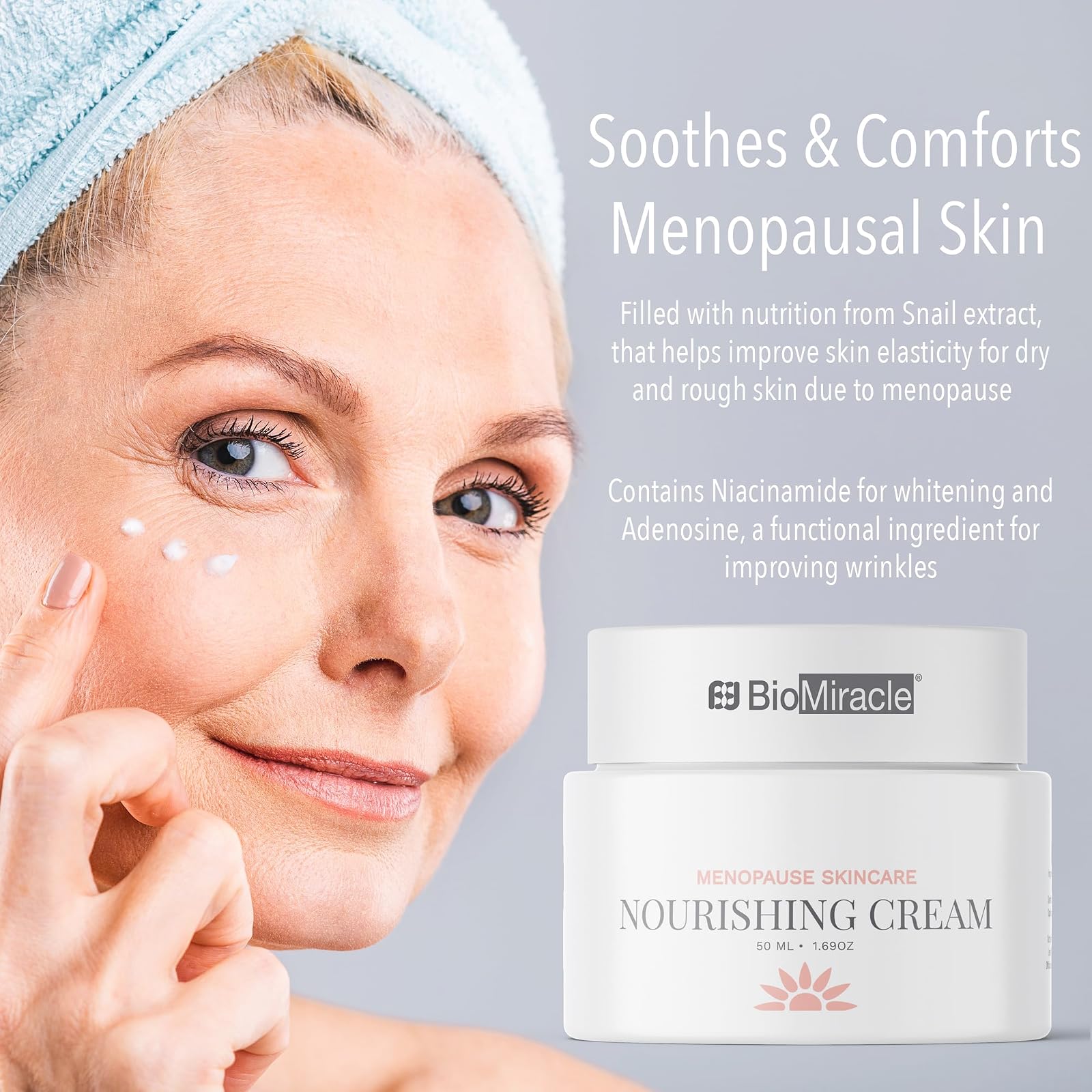 Soothing cream for menopause symptoms