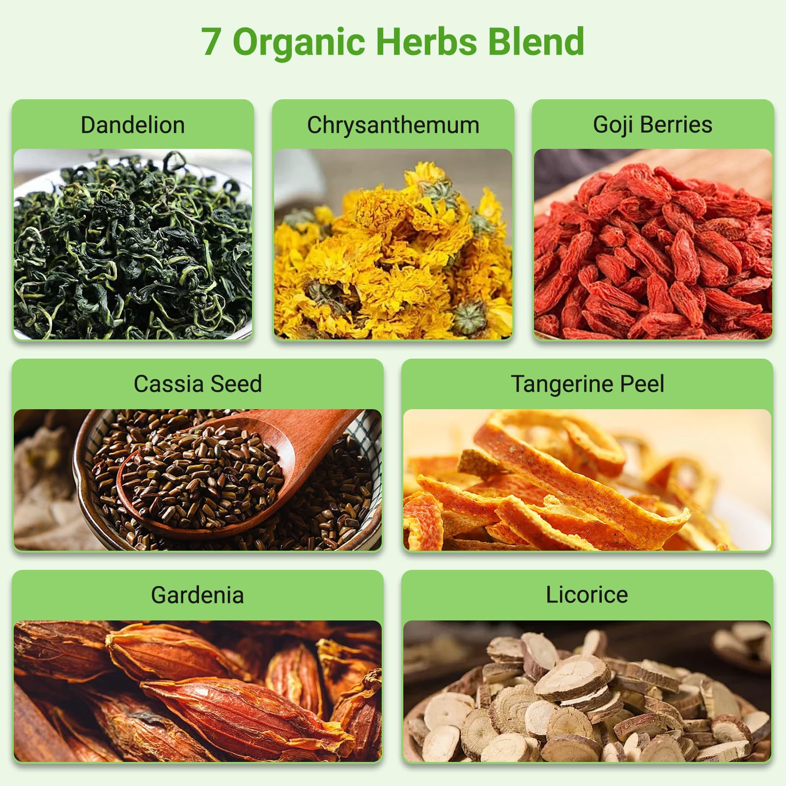 soothing dandelion wolfberry tea bags