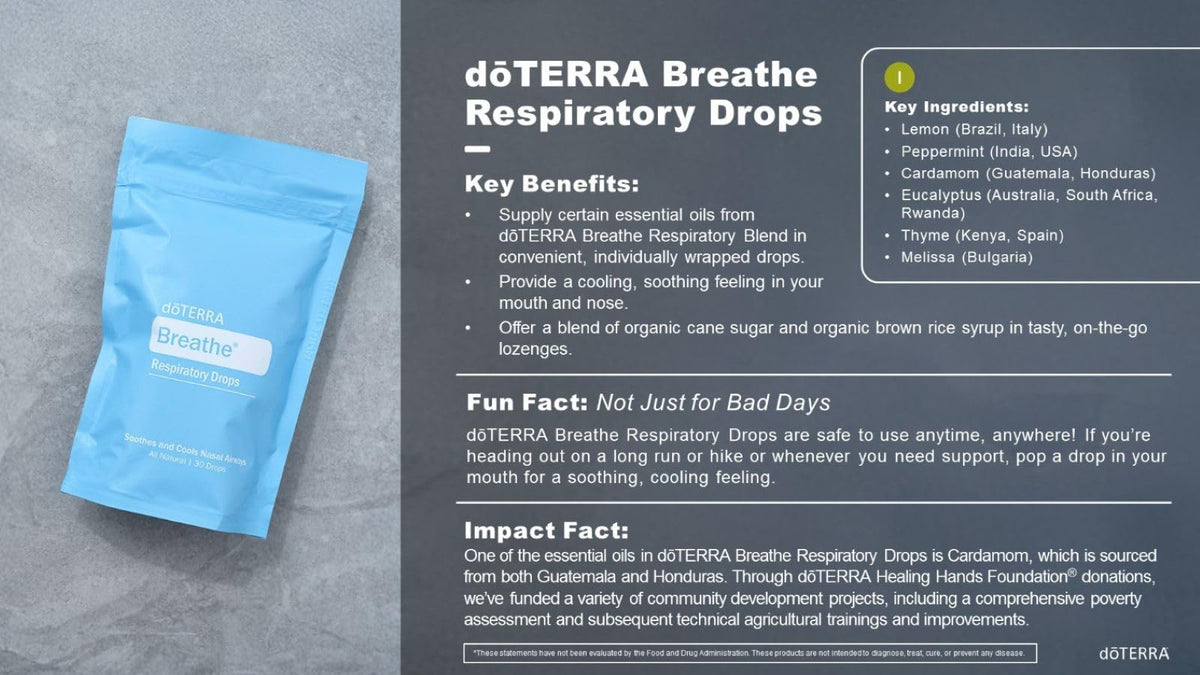 soothing doTERRA Breathe herbal blends for congestion relief