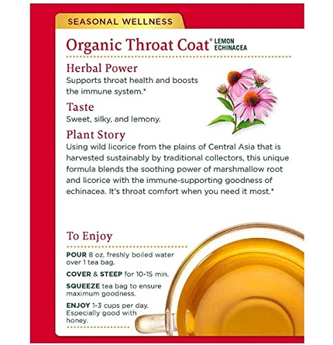soothing echinacea tea for sore throat
