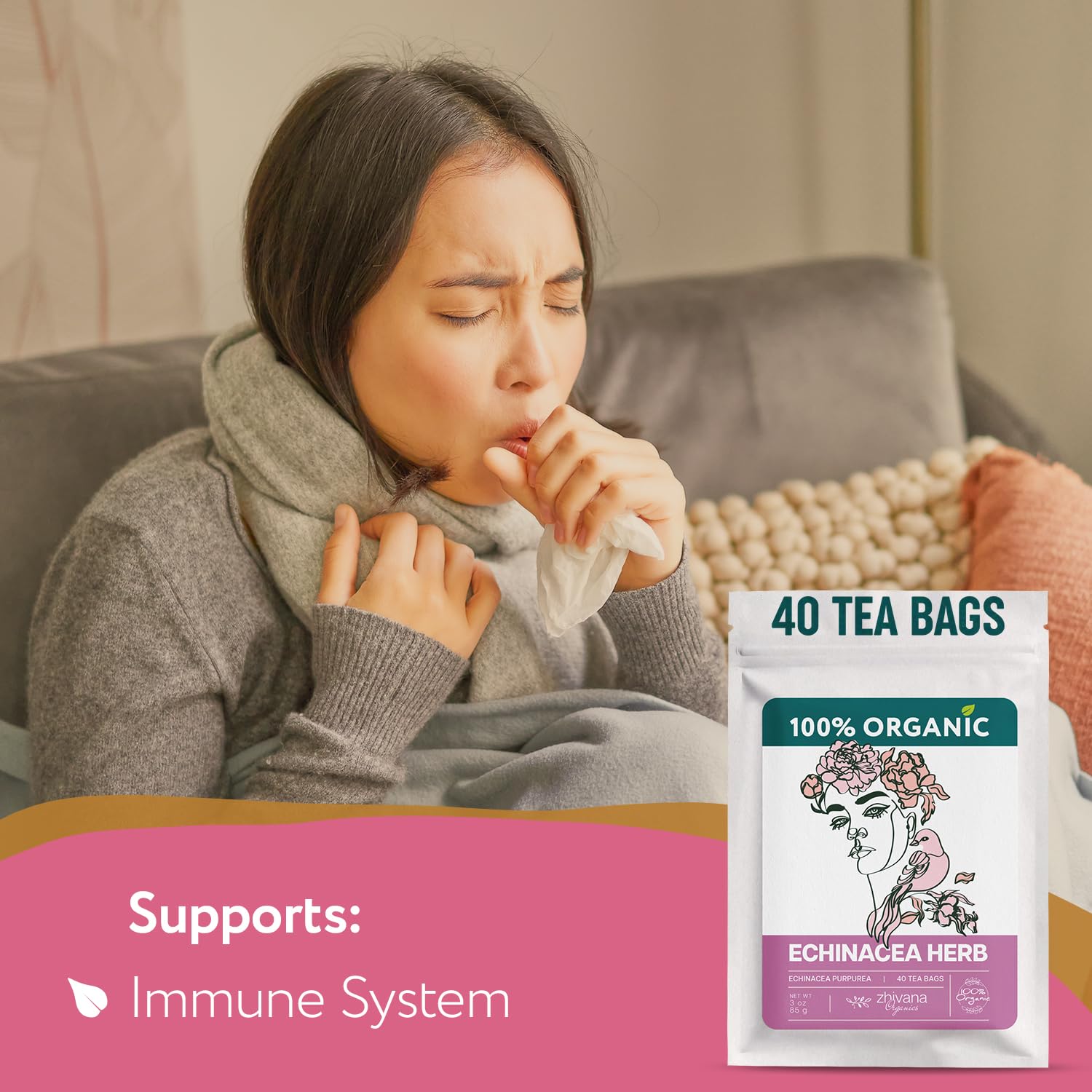 soothing echinacea tea for wellness