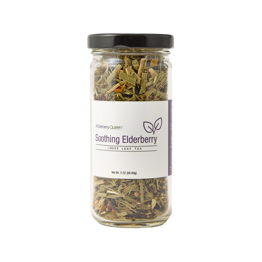 soothing elderberry herbal tea blend