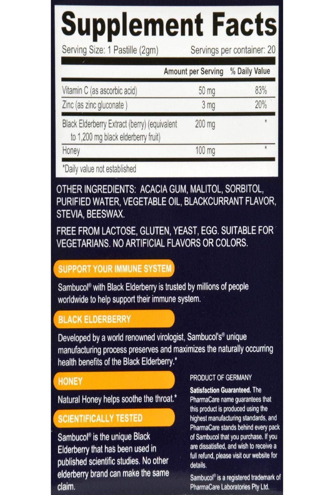 soothing elderberry lozenges for throat