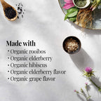 soothing elderberry tea for cold relief