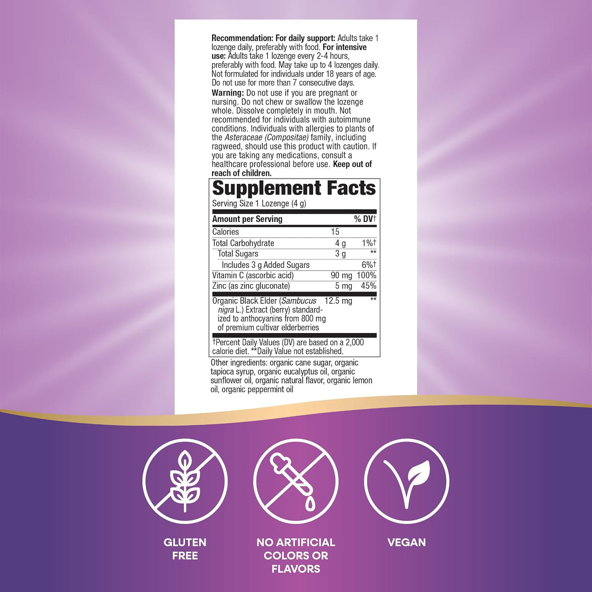 soothing elderberry throat lozenges