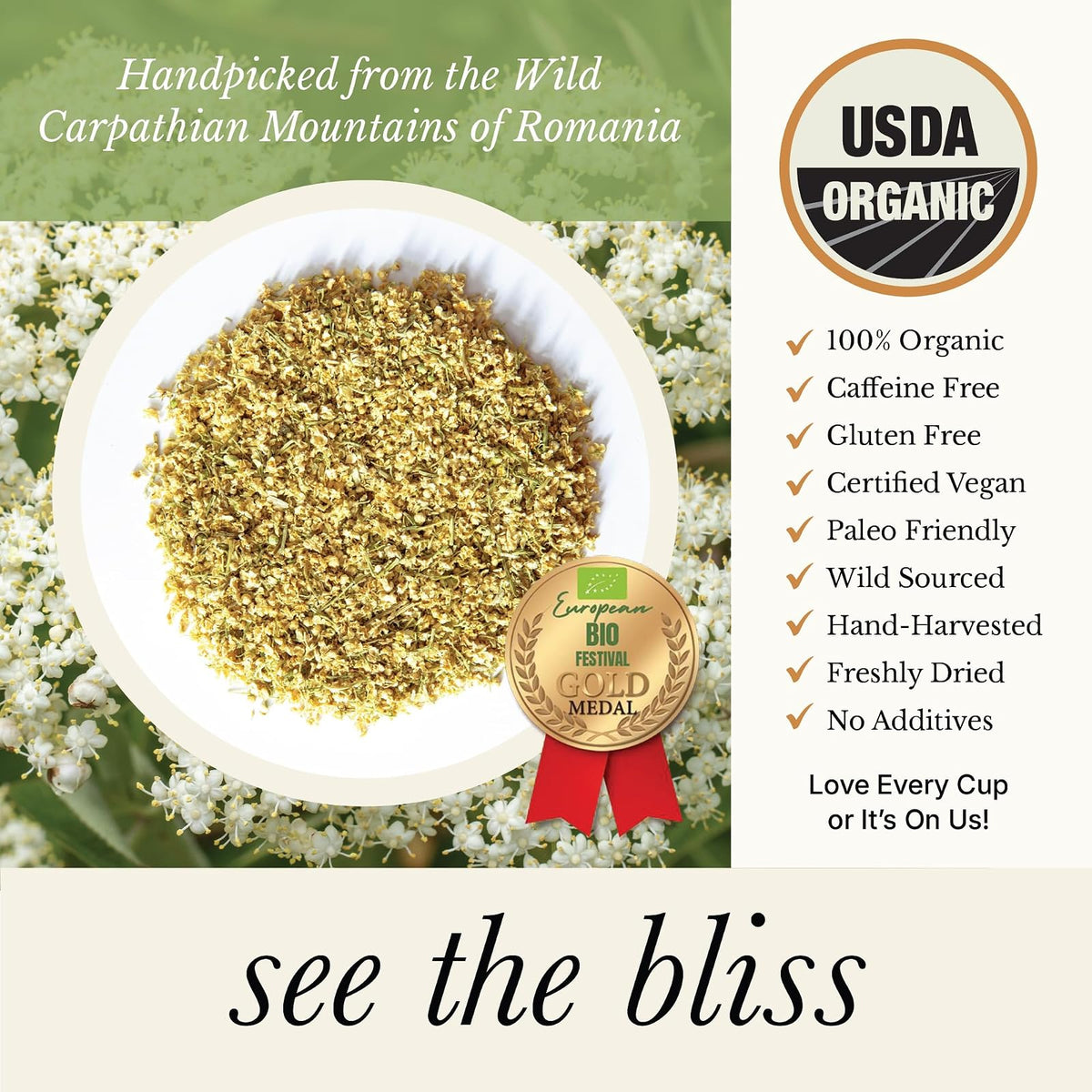 soothing elderflower herbal infusion