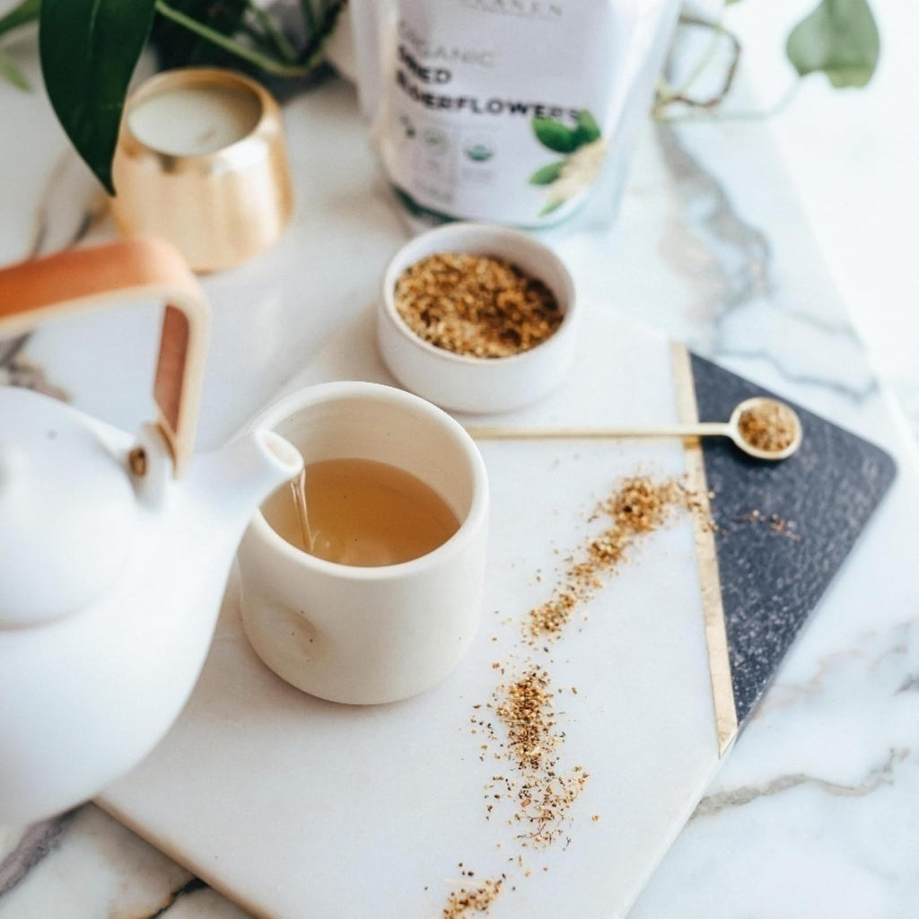 soothing elderflower tea for relaxation