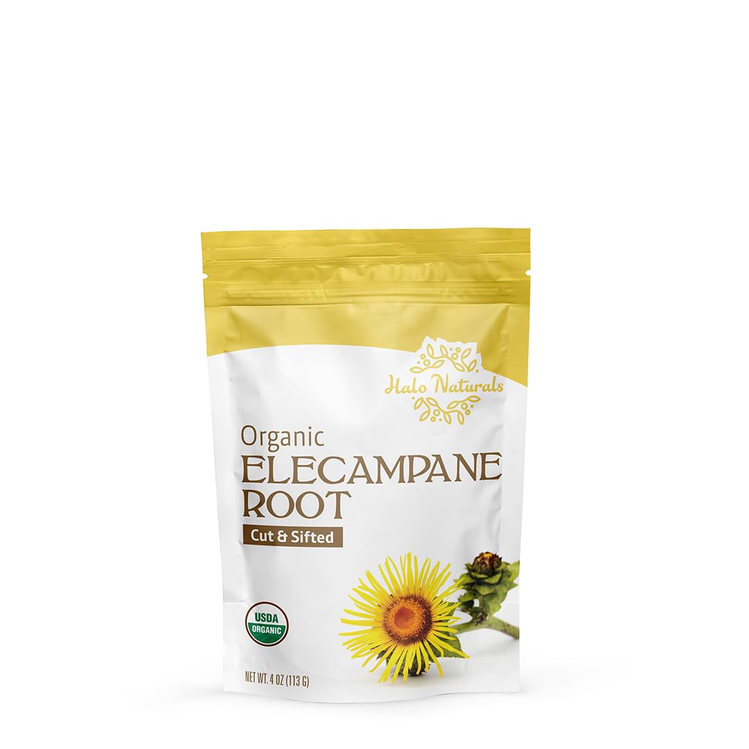 soothing elecampane root tea infusion