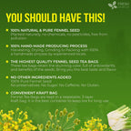 soothing fennel herbal infusion