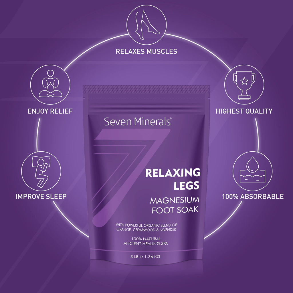 soothing foot soak with lavender scent
