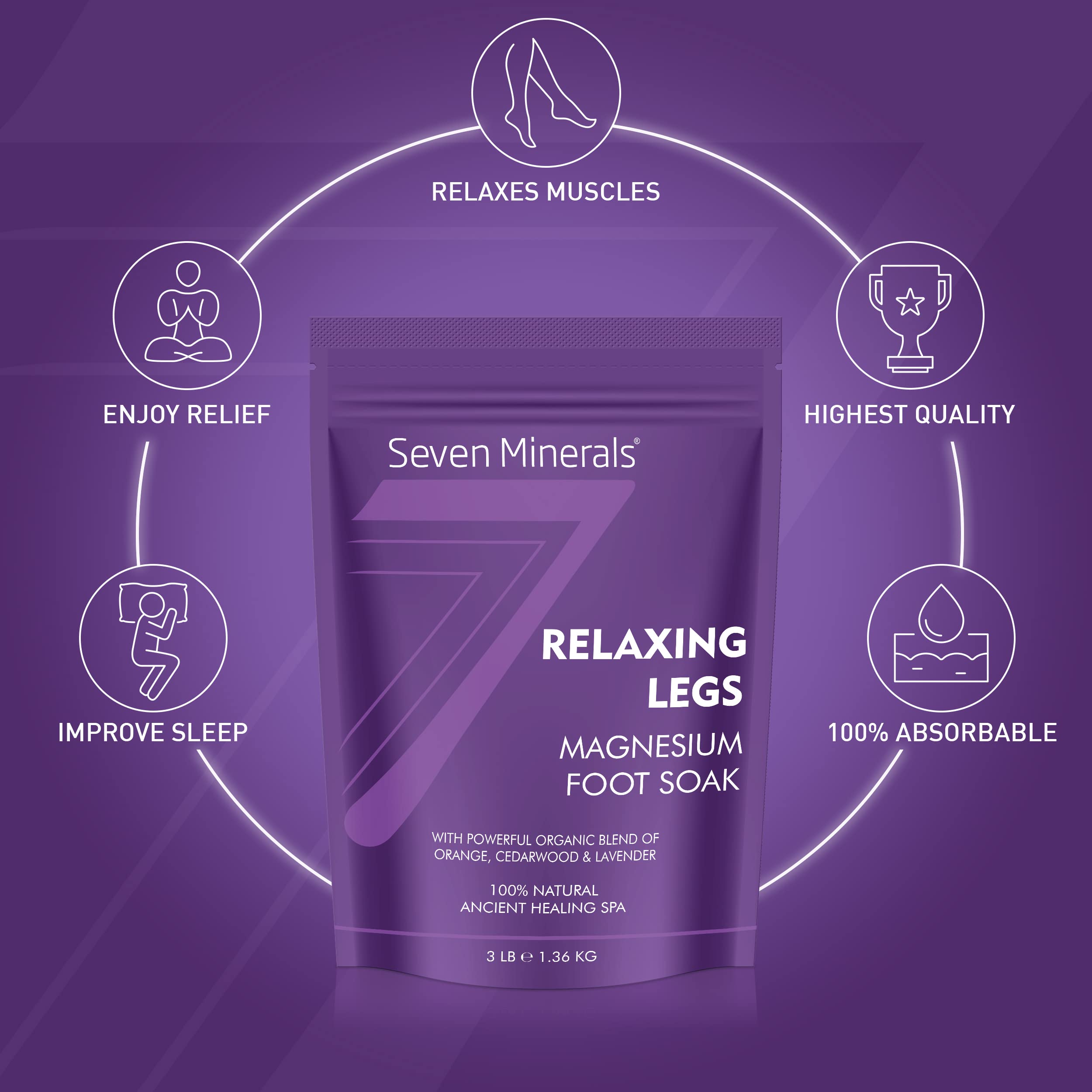 soothing foot soak with lavender scent