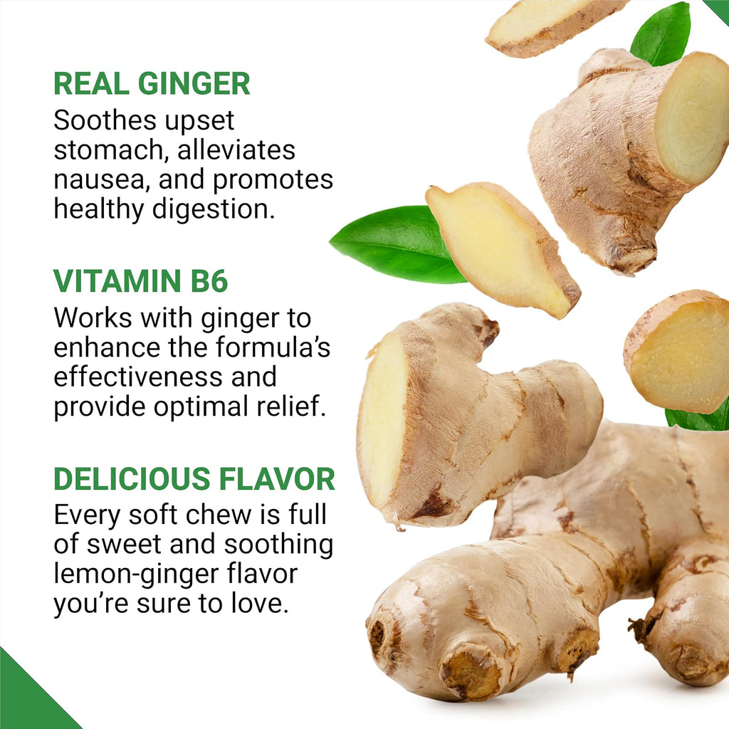 soothing ginger chews for digestive comfort