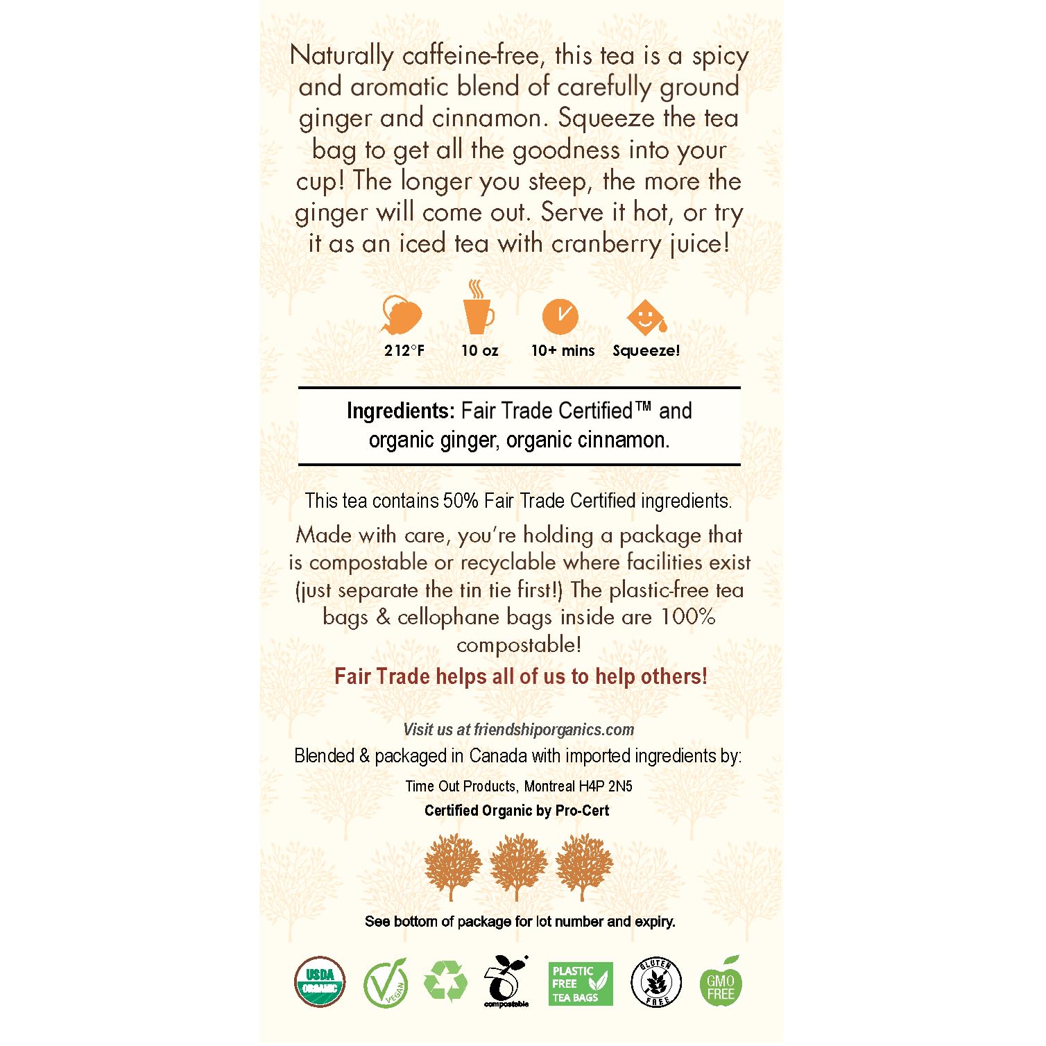 soothing ginger cinnamon tea blend