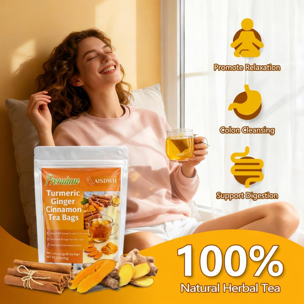 soothing ginger cinnamon tea