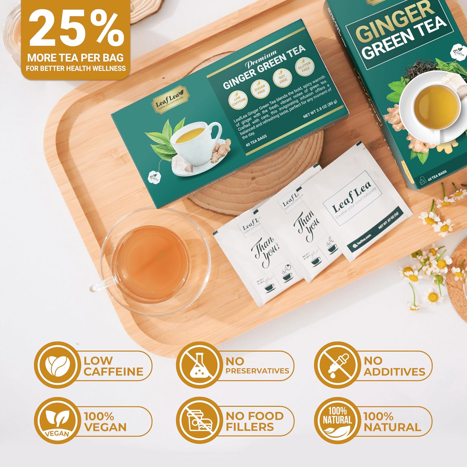 soothing ginger green tea experience