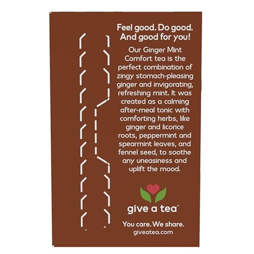 soothing ginger mint comfort tea bags