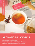 soothing ginger peach turmeric tea