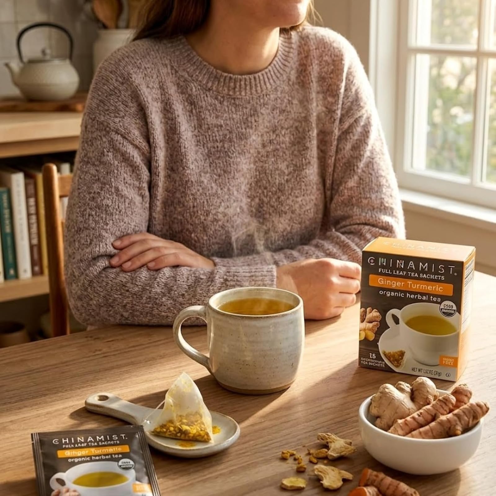 soothing ginger turmeric tea blend