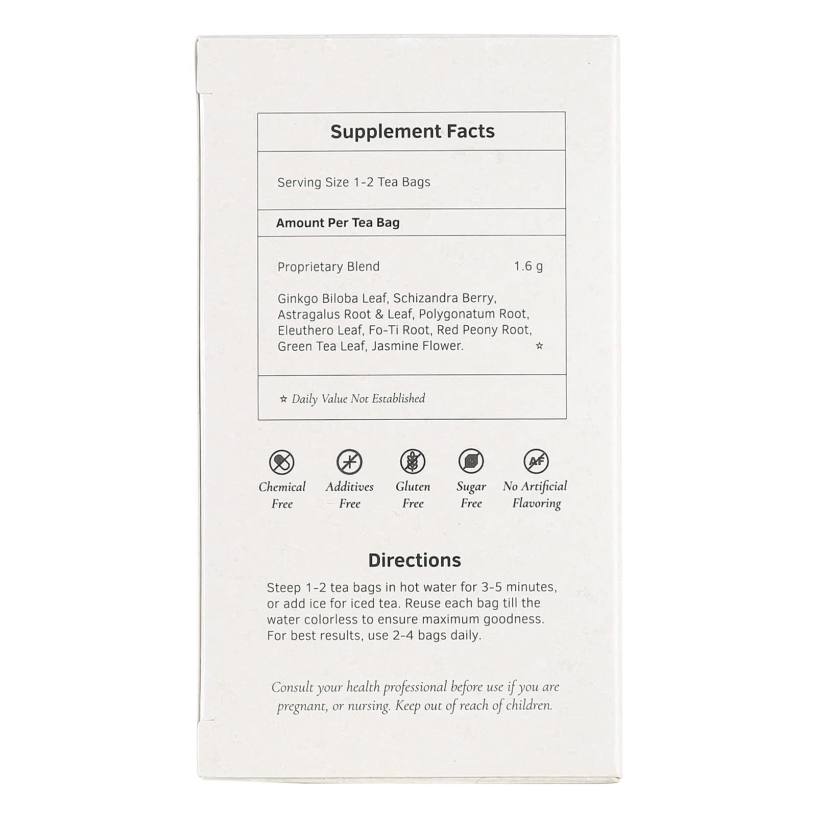 soothing ginkgo biloba tea bags