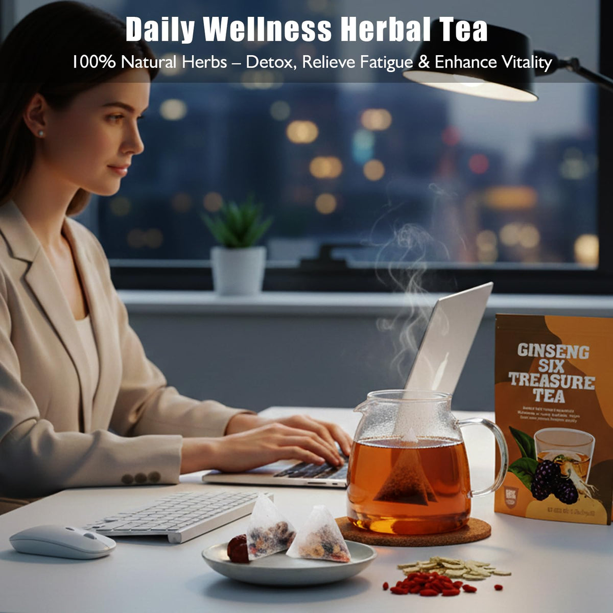 soothing Ginseng tea for relaxation