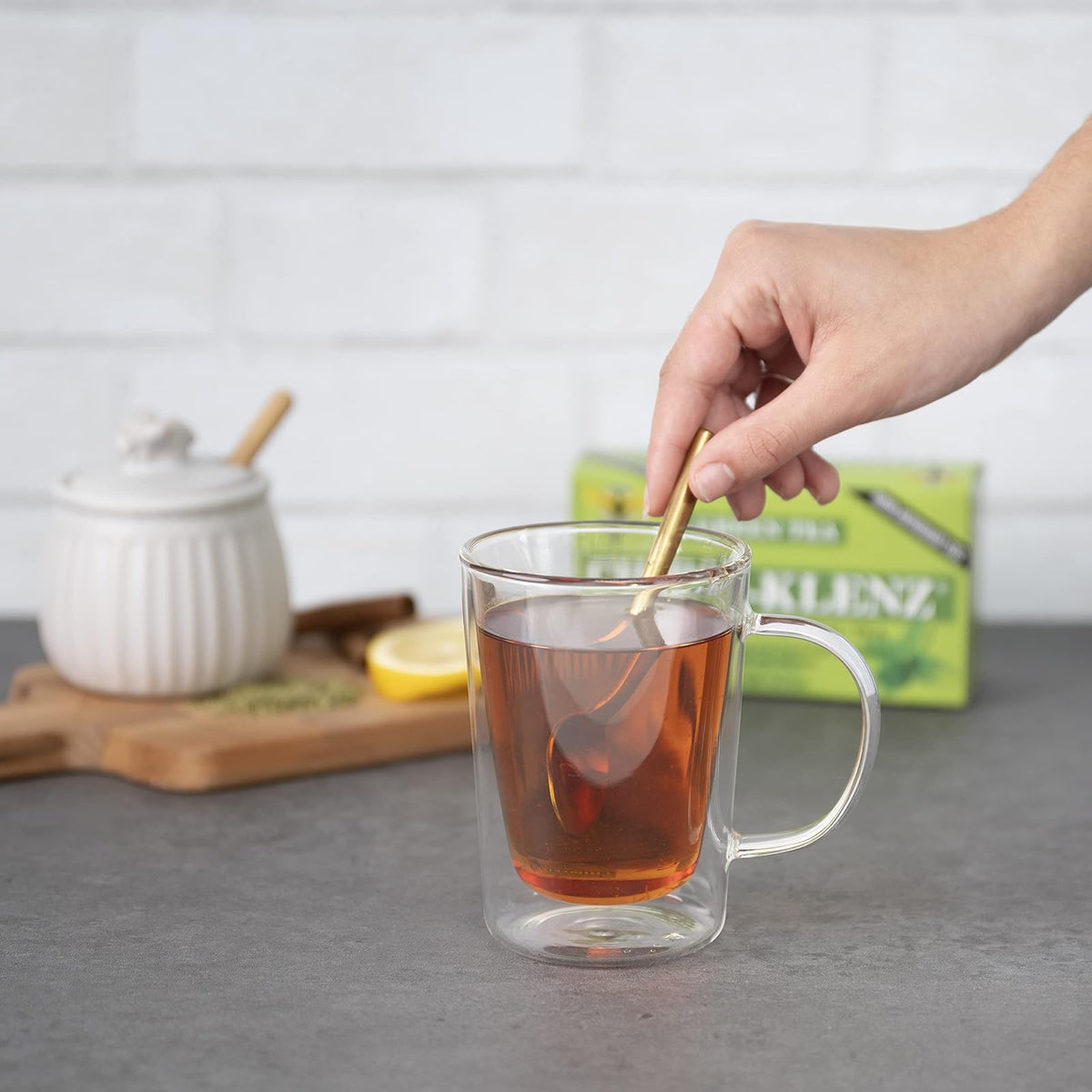 soothing green tea herbal infusion