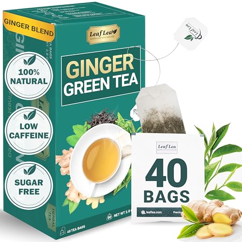 soothing green tea with ginger