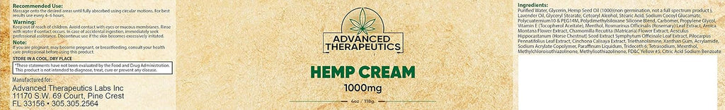 soothing hemp cream for skin