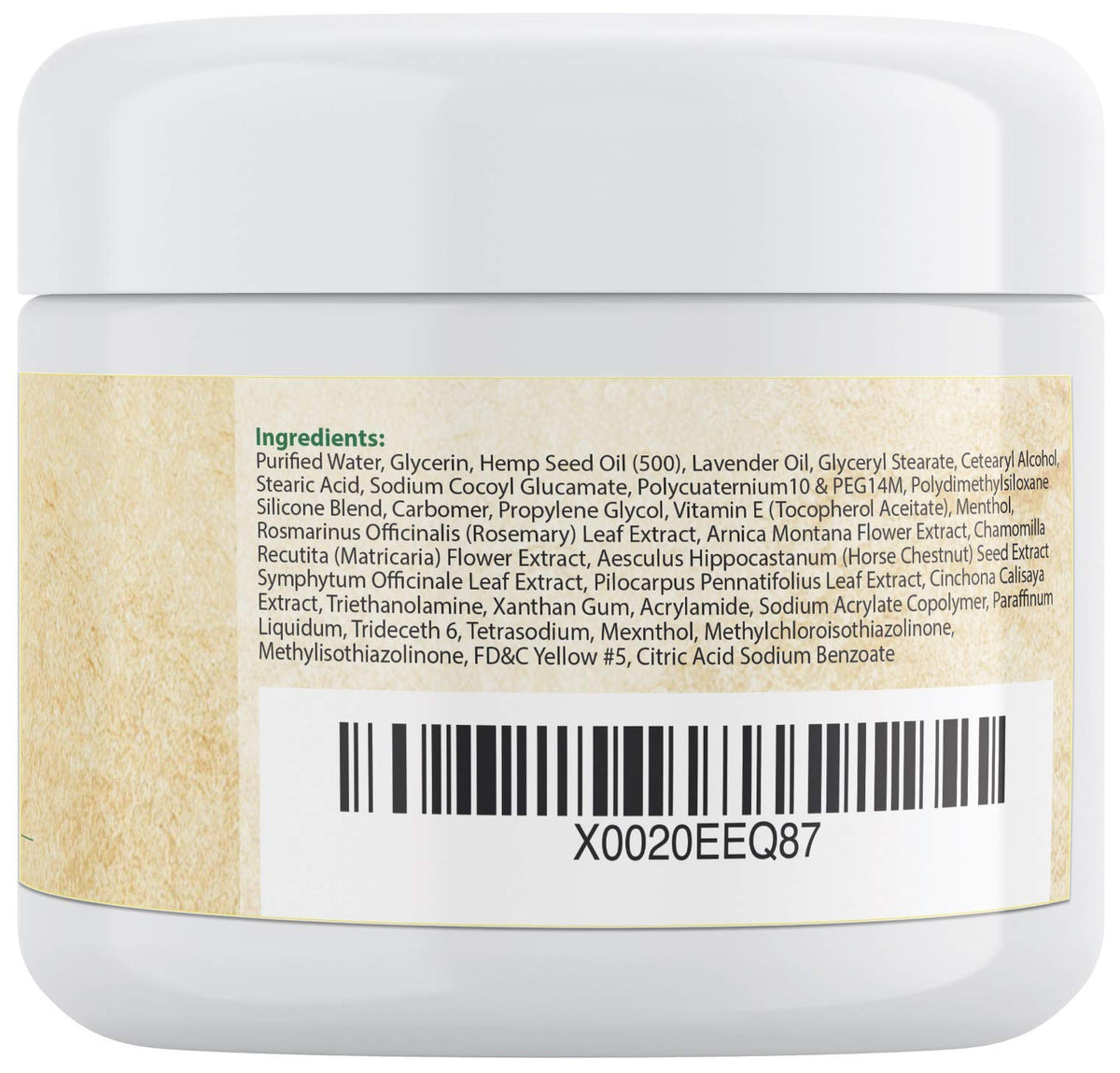 soothing hemp cream with omega 3-6-9