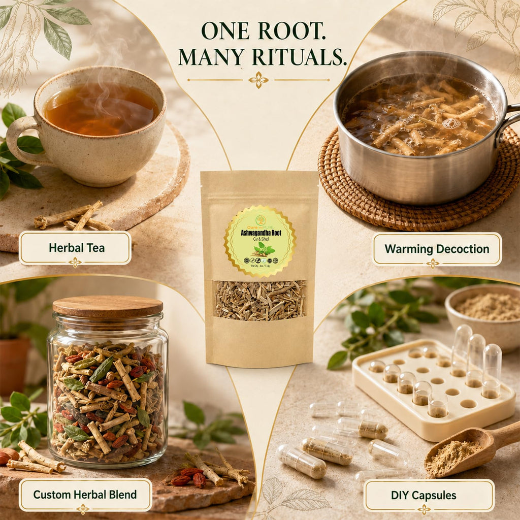 soothing herbal ashwagandha infusion