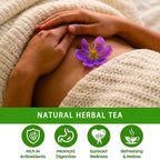 Soothing herbal detox tea experience