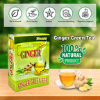 soothing herbal green ginger tea