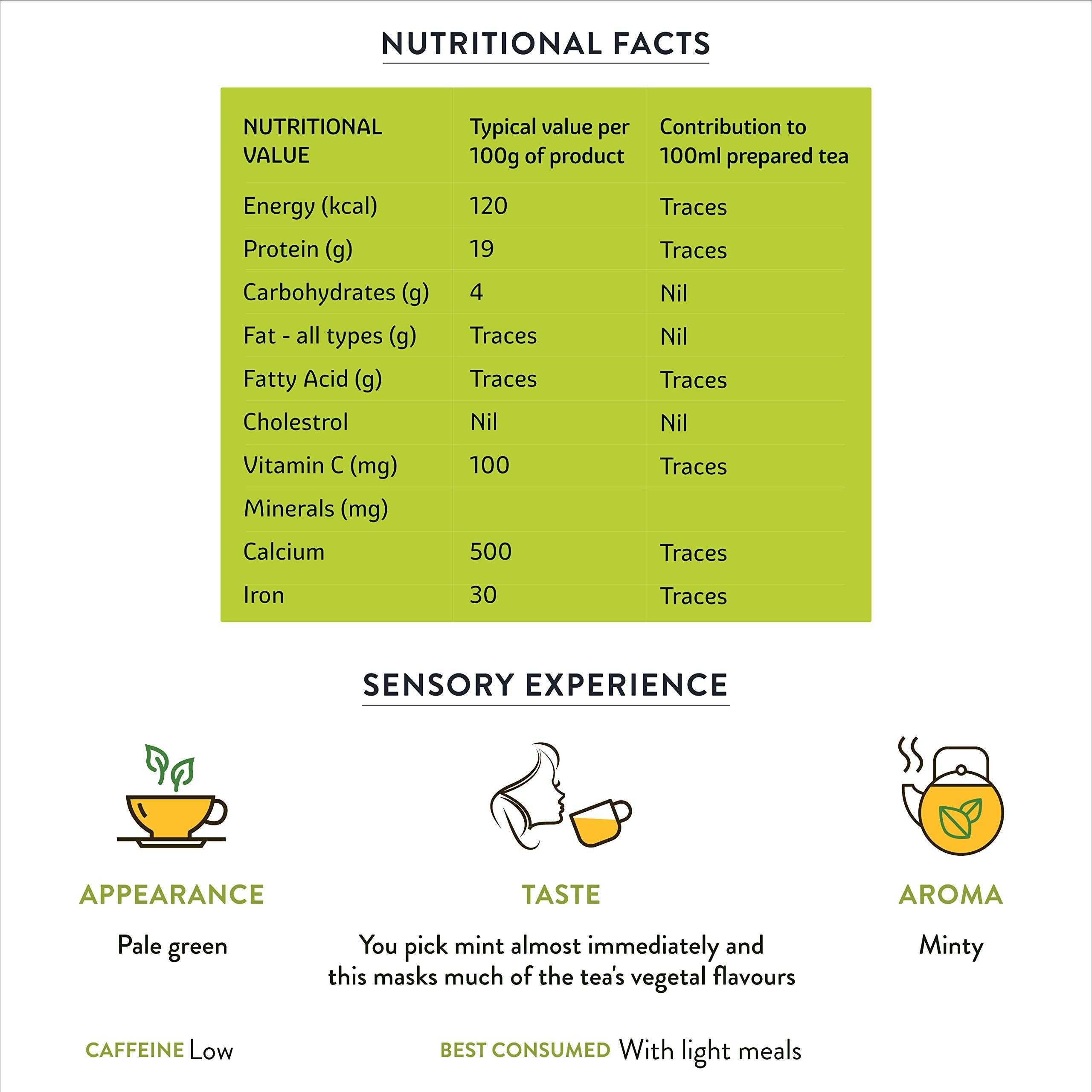 soothing herbal green tea